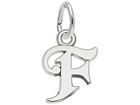 Silver Initial F Charm - 16BF6F | JTV