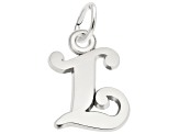 Silver Initial L Charm - 16BF6L | JTV