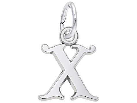 Silver Initial X Charm - 16BF6X | JTV