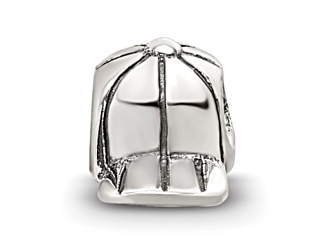 Sterling Silver Baseball Cap Bead - 17FV9A | JTV