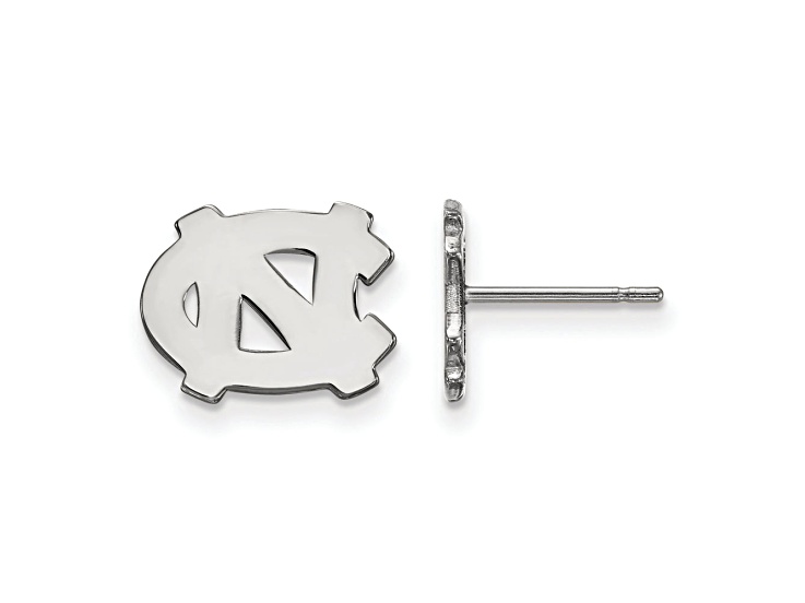 Rhodium Over Sterling Silver LogoArt University of North Carolina Extra ...