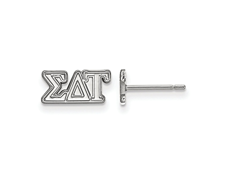 Rhodium Over Sterling Silver LogoArt Extra Small Post Earrings - 18QM5T ...