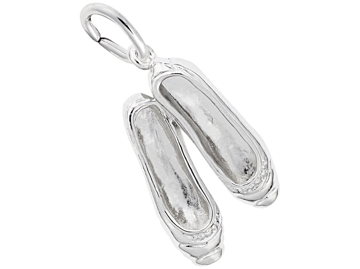 Silver Ballet Shoes Charm - 19C7MA | JTV