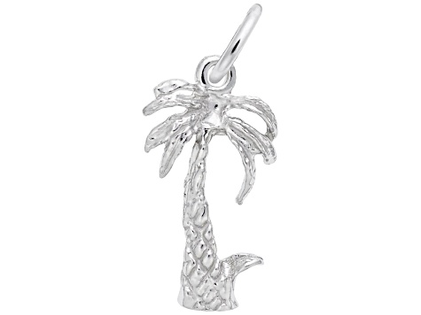 Silver Palm Tree Charm - 19J13A | JTV