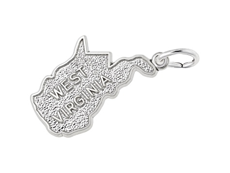 Silver West Virginia Charm - 19QZJA | JTV