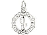 Silver Initial J Charm - 19SDNJ | JTV