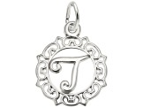 Silver Initial T Charm - 19SDNT | JTV