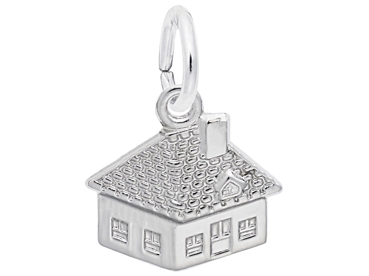 Silver House Charm - 1B38HA | JTV