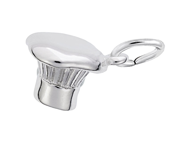 Silver Chef Hat Charm - 1BMJWA | JTV
