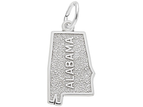 Silver Alabama Charm - 1DM3ZA | JTV