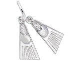 Silver Swim Fins Charm - 1F0NGA | JTV