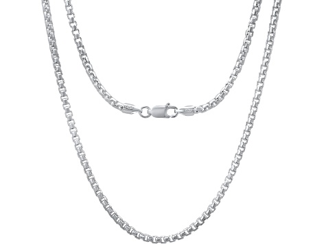Sterling Silver Unisex 24 Inch Box Link Chain - 1N2UPB | JTV