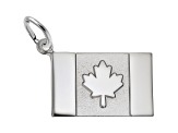 Silver Canadian Flag Charm - 1Z12JA | JTV