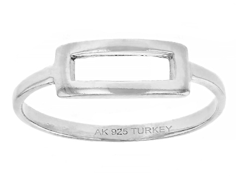 Sterling Silver Mariner Link & Paperclip Link Ring Set of 2 - AG1156B | JTV