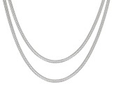 Sterling Silver Set Of 2 18 And 20 Inch Snake Chains - DOM478 | JTV