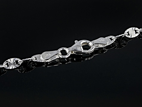 Sterling Silver 3mm Diamond-Cut Valentino 20 Inch Chain - DOM603 | JTV