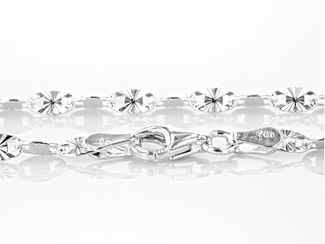 Sterling Silver 3mm Solid Diamond-Cut Valentino 20 Inch Chain - SPA038 ...