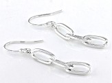 Sterling Silver Paperclip Link Dangle Earrings - SPA040 | JTV