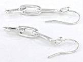 Sterling Silver Paperclip Link Dangle Earrings - SPA040 | JTV