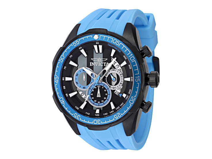 Invicta Invicta Racing 48mm Blue Silicone Strap Quartz Watch - 11MZSC | JTV