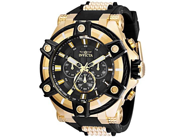 Invicta Bolt 52mm Yellow Bezel Yellow Stainless Steel and Black ...