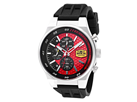 Invicta Invicta Racing 44mm Red Dial Black Silicone Quartz Watch ...