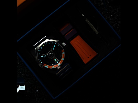 Nubeo Skylab Gray Dial White Bezel White Stainless Steel Band Automatic ...