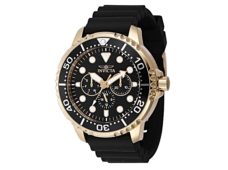 Invicta Pro Diver 48mm Black Dial and Bezel with White Accents Black ...