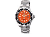 Invicta Pro Diver 47mm Orange Dial Stainless Steel Band Automatic Watch ...