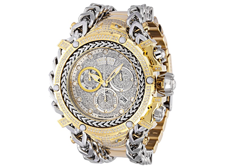 Invicta Diamond Gladiator 58.3mm Quartz Two-tone Stainless Steel Watch ...