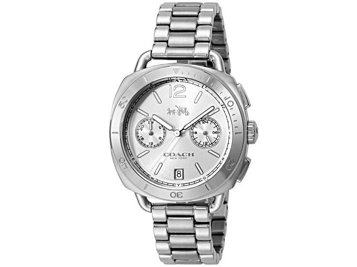 Coach Women's Tatum White Dial, Stainless Steel Watch - 18155A | JTV
