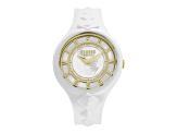 Fire Island Watch 39MM White Case White with Yellow Details Dial ...