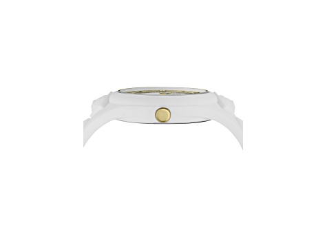 Fire Island Watch 39MM White Case White with Yellow Details Dial ...
