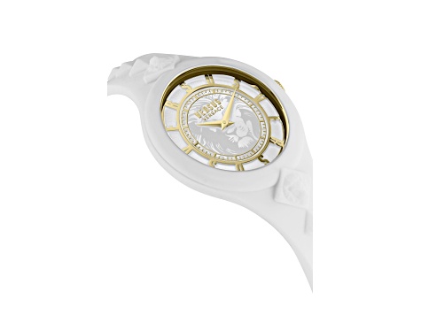 Fire Island Watch 39MM White Case White with Yellow Details Dial ...
