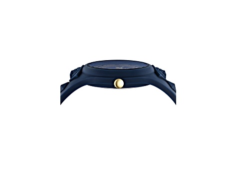 Fire Island Watch 39MM Blue Case Blue with Yellow Details Dial Silicone ...