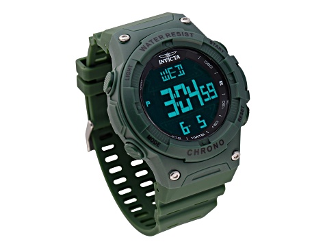 Invicta Invicta Racing 52mm Green Polyurethane Digital Watch - 1C9FXC | JTV