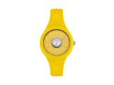 Fire Island Watch 39MM Yellow Case Yellow with Stainless Steel Details ...