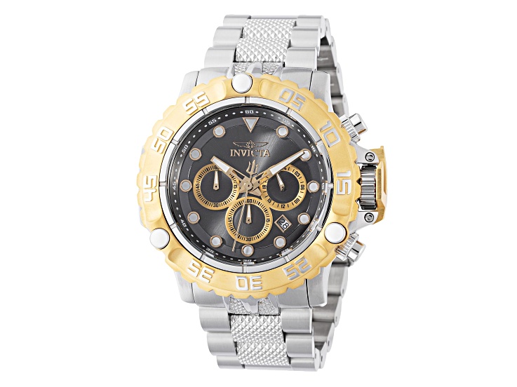 Invicta Subaqua Poseidon 55.40mm Black Dial Stainless Steel Quartz ...