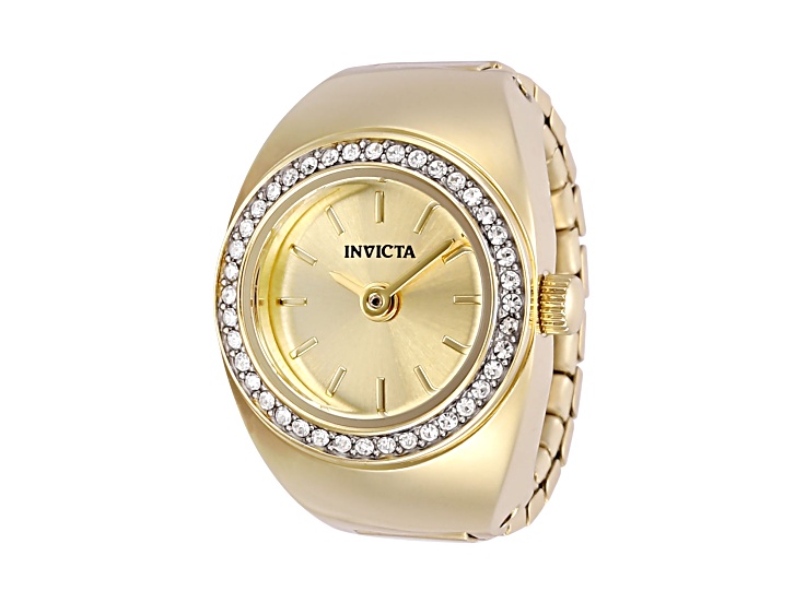 Invicta Mini 16.5mm Yellow Stainless Steel Quartz Ring Watch - 1K5CYB | JTV