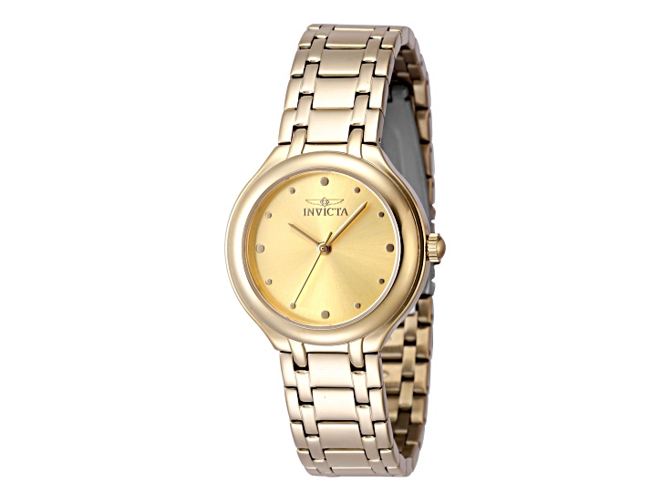 Invicta Wildflower 32mm Yellow Stainless Steel Quartz Watch and Blue ...