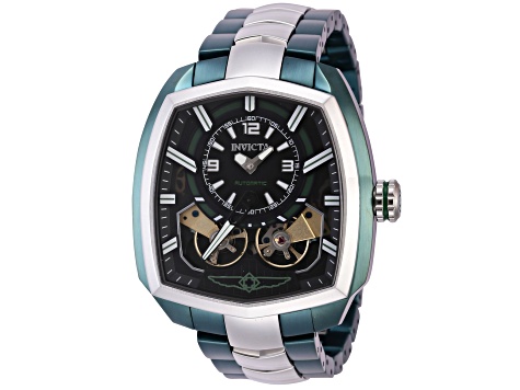 Invicta Akula 48mm Black Dial Stainless Steel Band Automatic Watch ...