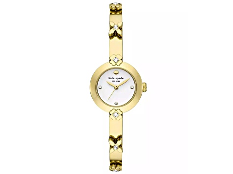 Kate Spade Monroe 24mm Yellow Stainless Steel Bracelet White Dial ...
