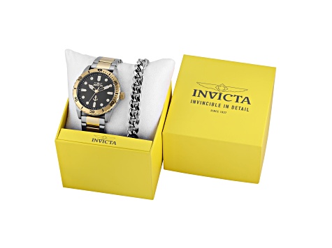 Invicta OCEAN VOYAGE 43mm Gray Dial Two-tone Stainless Steel Quartz ...
