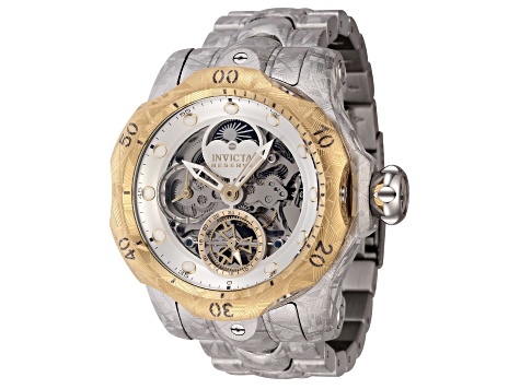 Invicta Reserve Venom 53.7mm Yellow Bezel Stainless Steel Bracelet ...