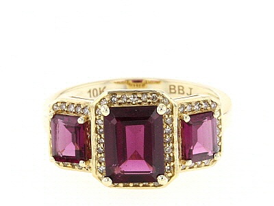 Grape Color Garnet 10k Yellow Gold Ring 2.70ctw - GCG074 | JTV.com